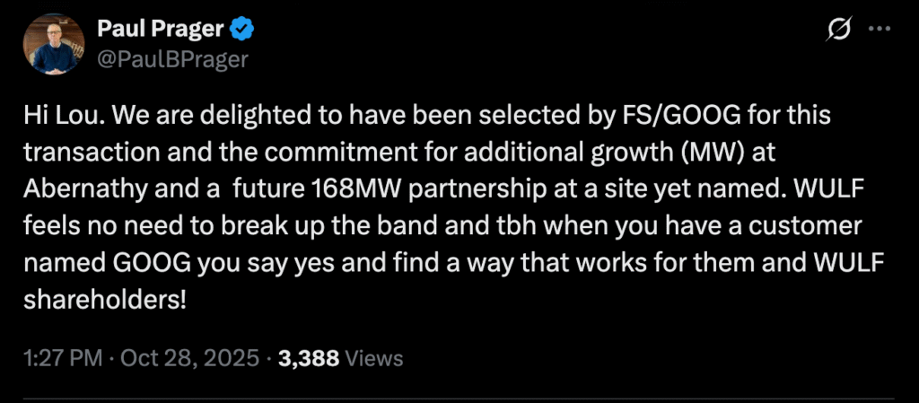 TeraWulf inks $9.5B extension to Fluidstack deal as CEO teases ...